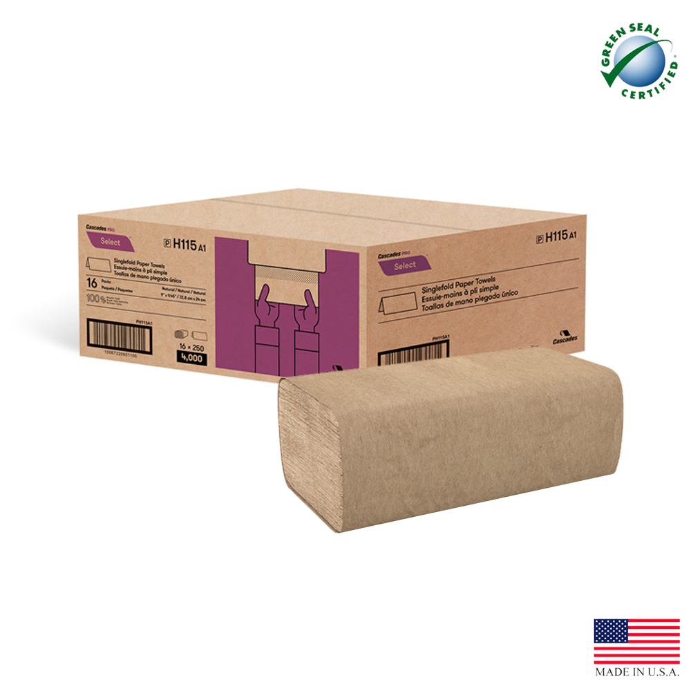 H170 Pro Select Multi-Fold Towel White 2 ply 9"x9.45" 16/250 cs ...