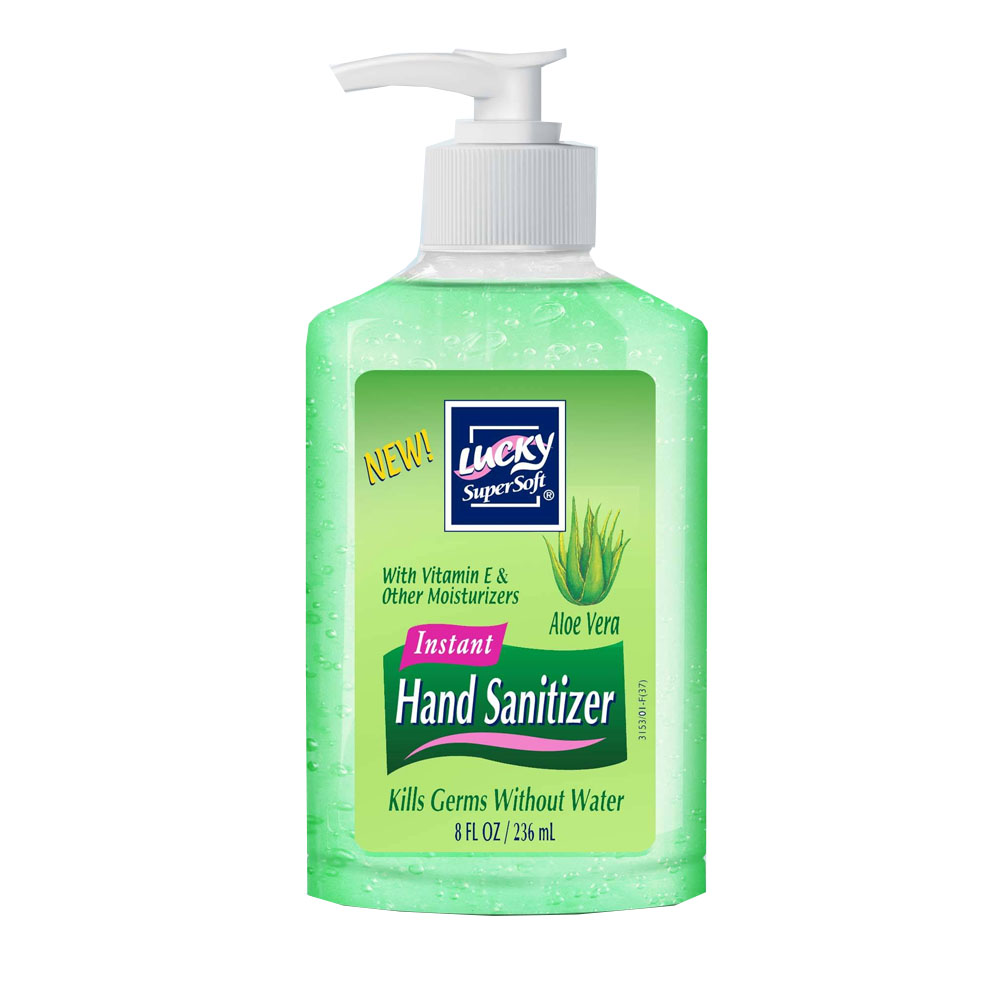 3151-12 Lucky Super Soft 8 oz. Classic Hand Sanitizer 12/cs - Wholesale ...